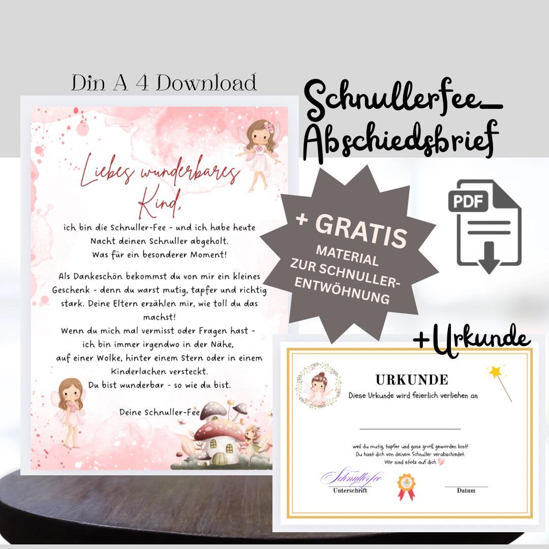 Pacifier Fairy | Pacifier Fairy Letter | Pacifier Weaning | Certificate ...