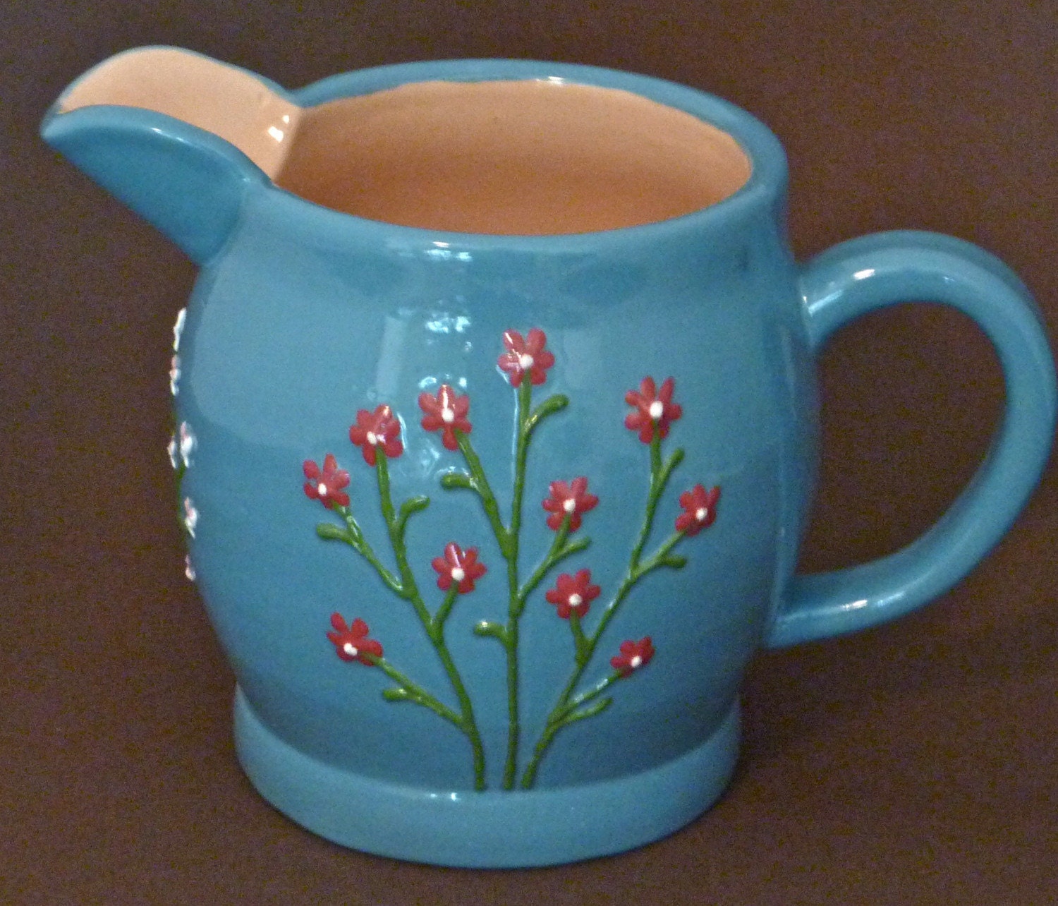 Flowered Pitcher - Etsy