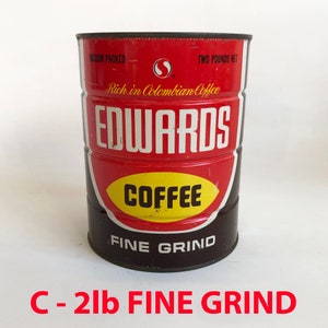 Vintage Edwards Coffee Can: Mid-century Safeway Brand Tin - Etsy