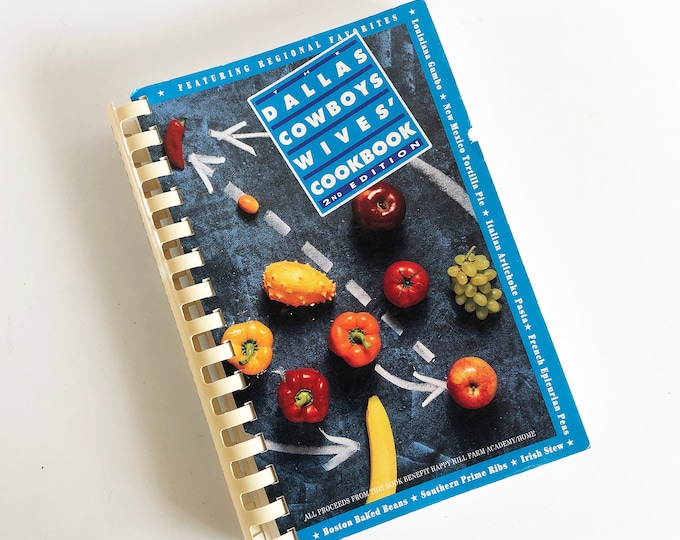 Dallas Cowboys Wives' Cookbook - 1992 2nd Edition, Dallas Cowboy Fan ...