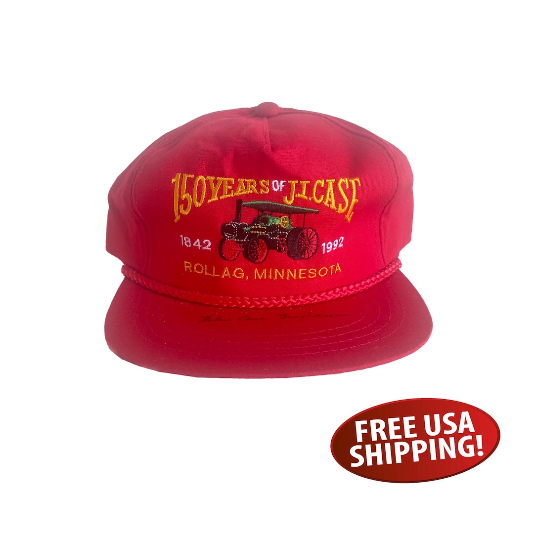 RARE J.I. Case Tractor Hat: Autographed, 150 Year Anniversary, Farmer ...