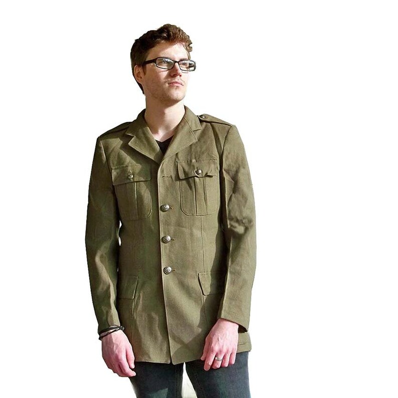 Vintage Army Surplus Dress Uniform Jacket Military Style | Etsy