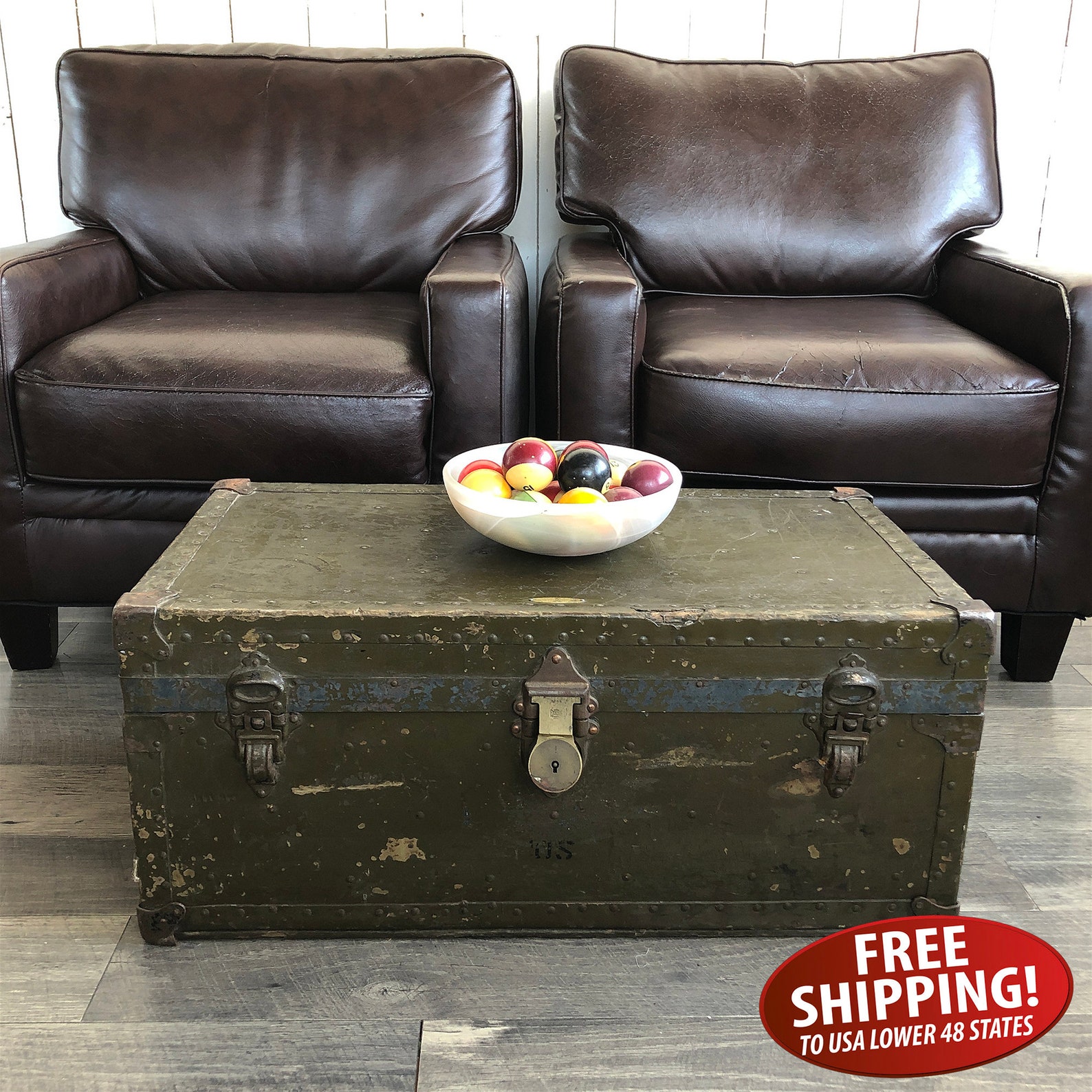 Antique WWI U.S. Army 4th Infantry Trunk Officer's Trunk | Etsy