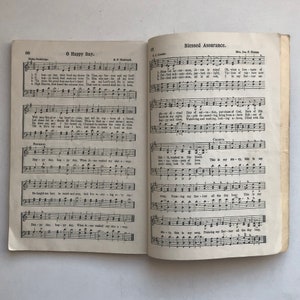 Living Gospel Songs & Choruses Hymn Book, 1930s Chorus Book, Hymnal ...
