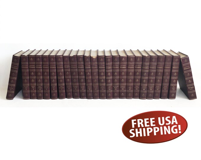1964 Encyclopedia Britannica Set, Complete 24 Volume Set, 41" of ...