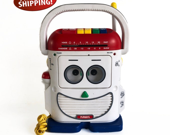1996 Playskool Mr. Mike, Children's Cassette Player and Voice Changer ...