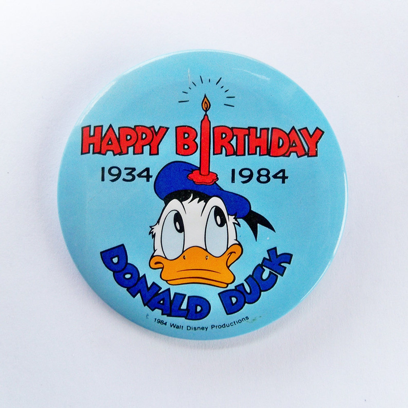 1984 Donald Duck 50th Anniversary Button Pinback Button - Etsy