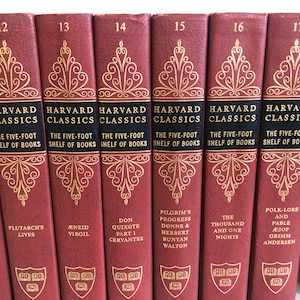 Harvard Classics Book – Red & Gold, Vintage Literature - Etsy