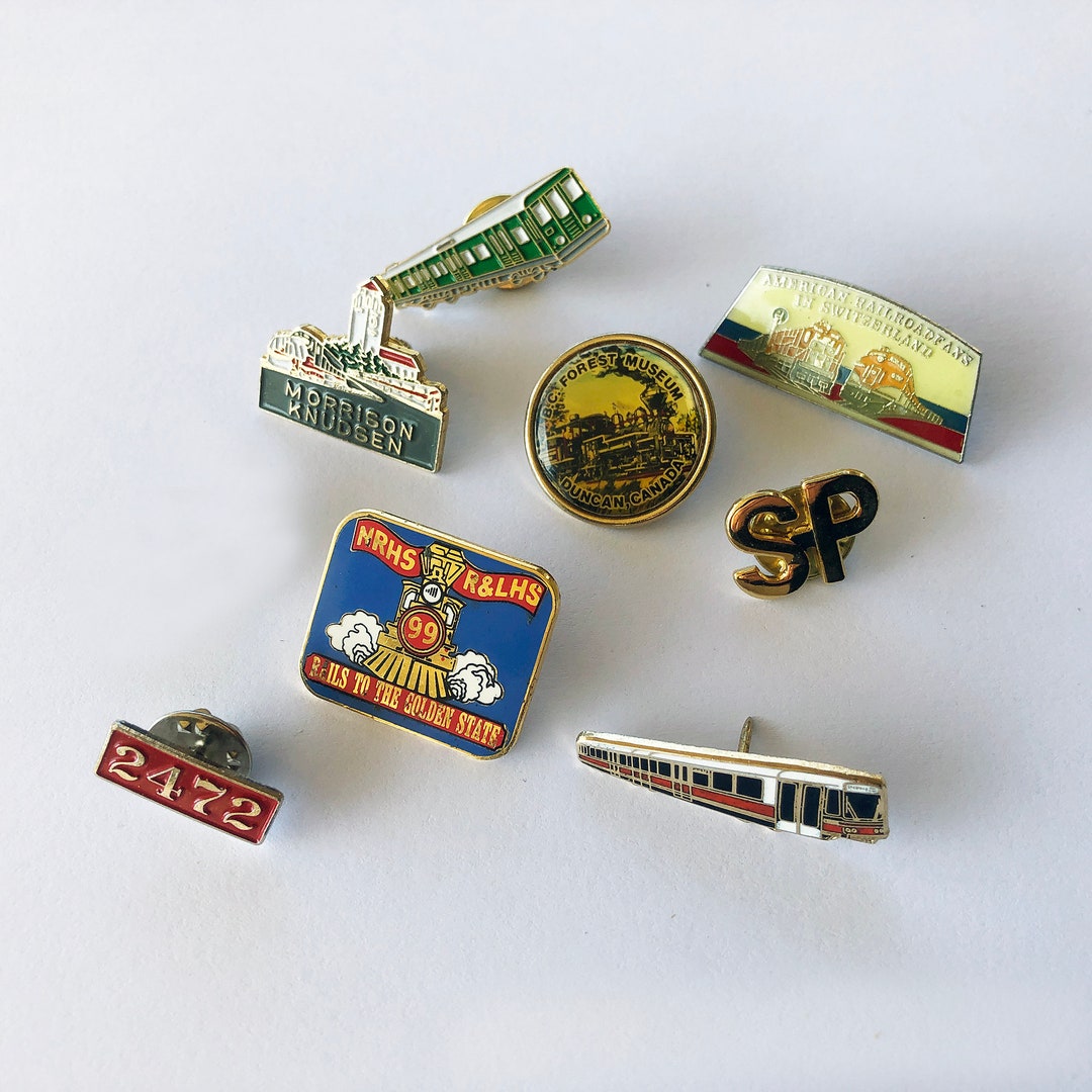 Vintage Railroad - Train Related Lapel Pin, Hat Pin, Tie Tack, Tie Pin ...
