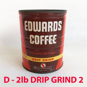 Vintage Edwards Coffee Can: Mid-century Safeway Brand Tin - Etsy