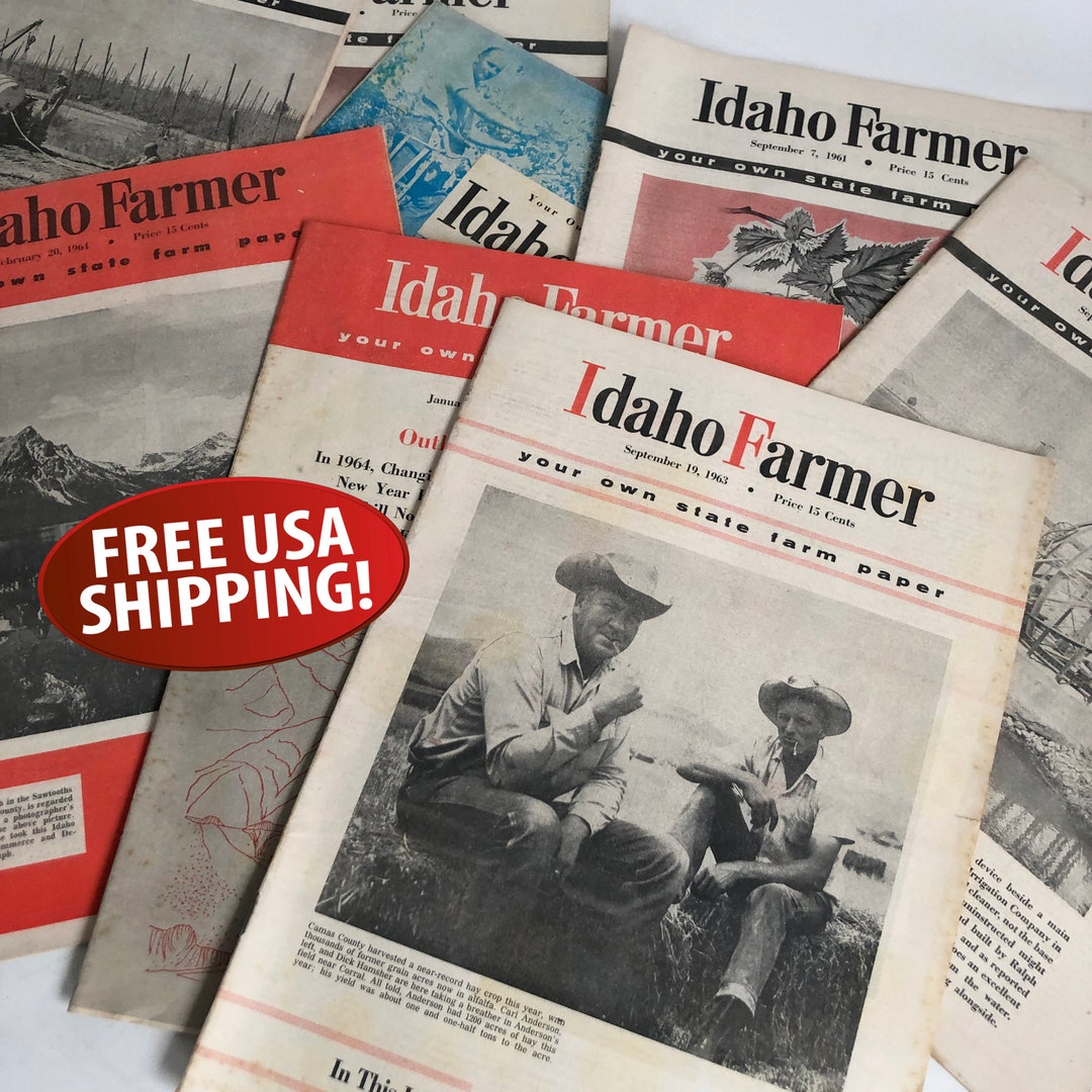 1960s Idaho Farmer Newspaper, Farmer's Magazine, Mid-century Farming ...