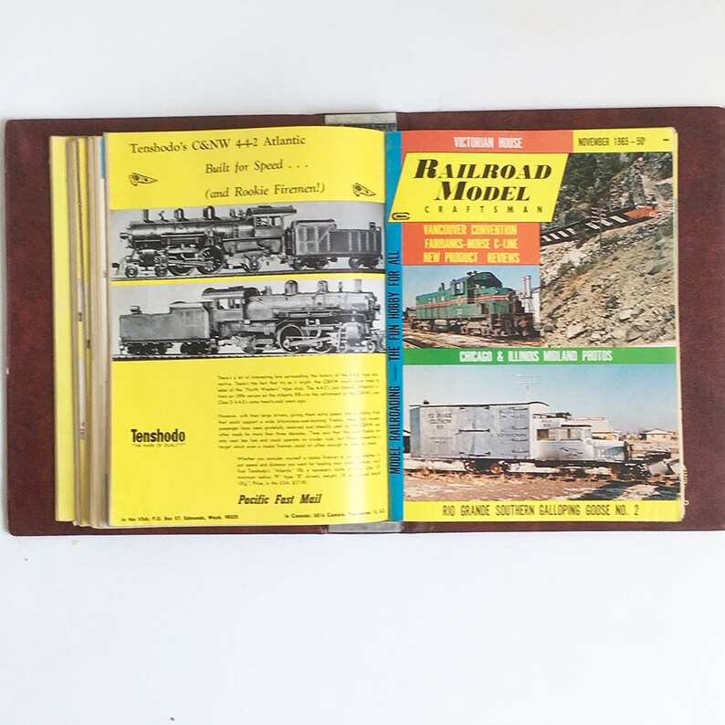1960s-70s Railroad Model Craftsman Magazines in Binder 12 - Etsy
