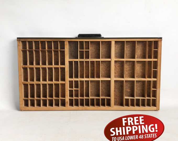 Mid Century Hamilton Type Drawer, Printer's Typesetting Tray ...