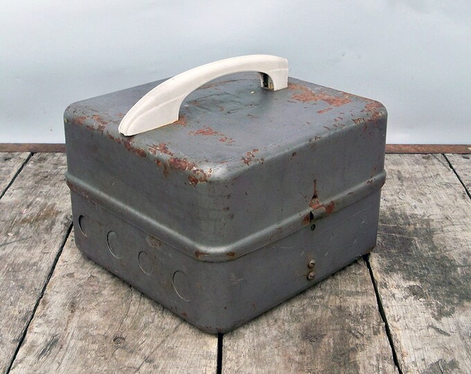 Vintage Upcycled Electrical Breaker Box Turned Industrial Toolbox ...