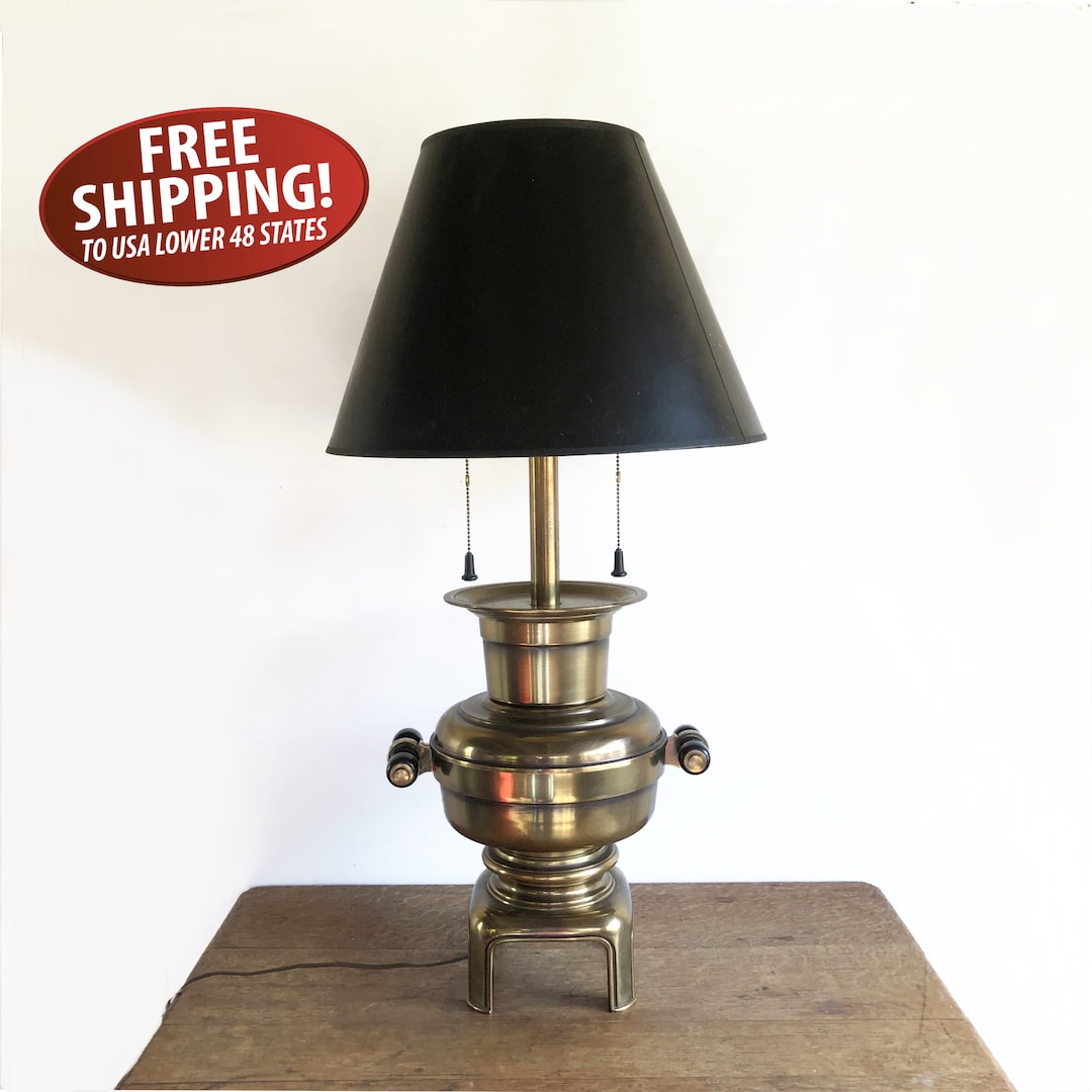 Vintage Stiffel Samovar Style Table Lamp, Brass Urn Style Lamp, Unique ...