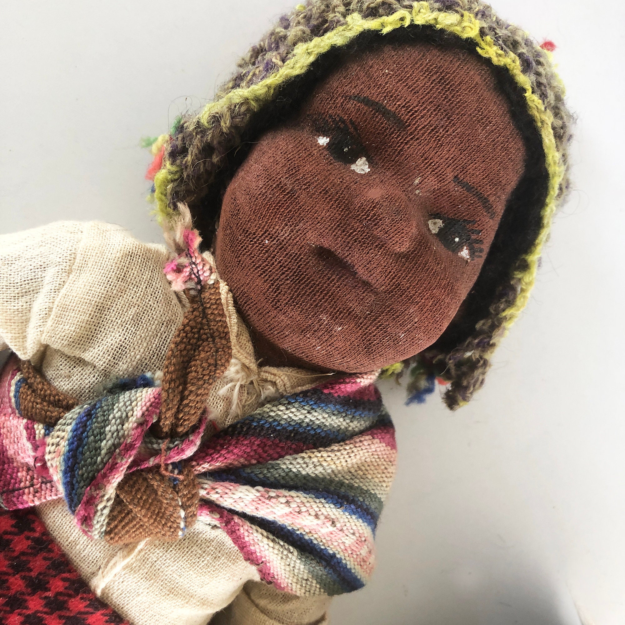 A Pair of Vintage Hand-made Peruvian Folk Dolls String Dolls - Etsy.de