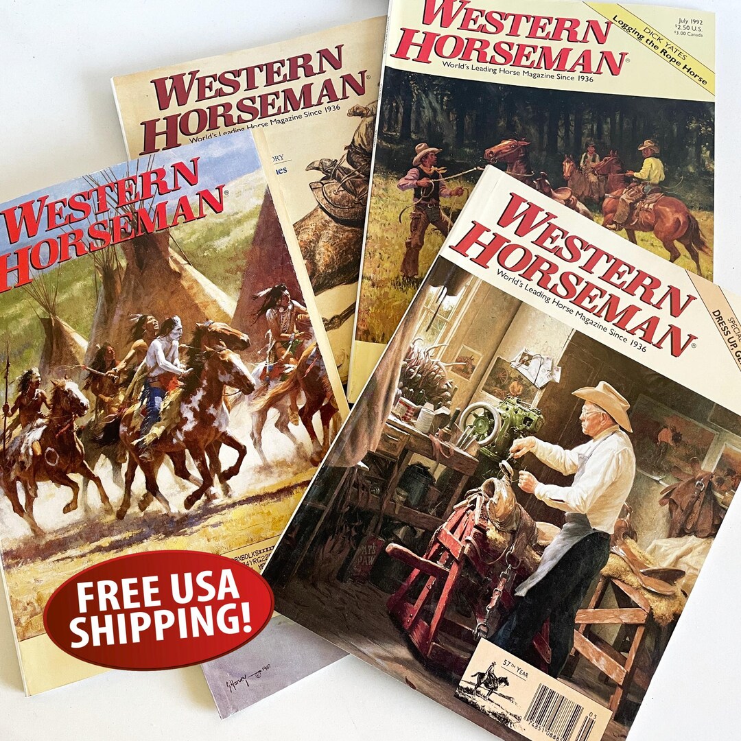 1992 Western Horseman Magazine, Horse Breeding & Training, Cowboy ...