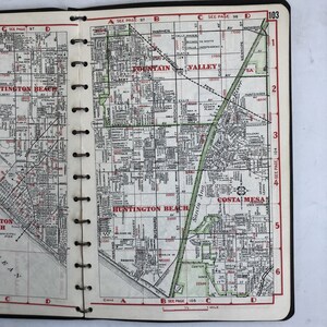 Orange County, California Street Atlas From 1965, Renie Street Atlas ...