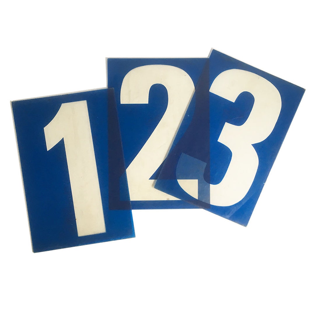 Vintage 20" Plexiglass Sign Number: Back-lit Industrial Decor, Gas ...