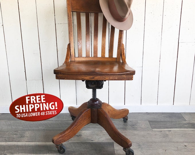 1910s-1920s B. L. Marble Chair Co. Bankers Chair, Lawyers Chair, Office ...
