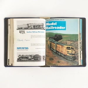 1960s-70s Model Railroader Magazines in Hardback Binder - 12 Months ...