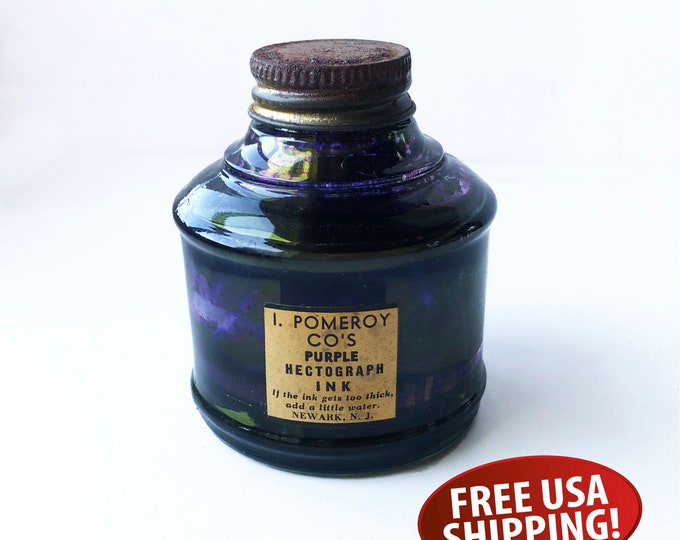 1960's PILOT Ink Bottle in Box / Vintage Pilot Ink Bottle in Box ...