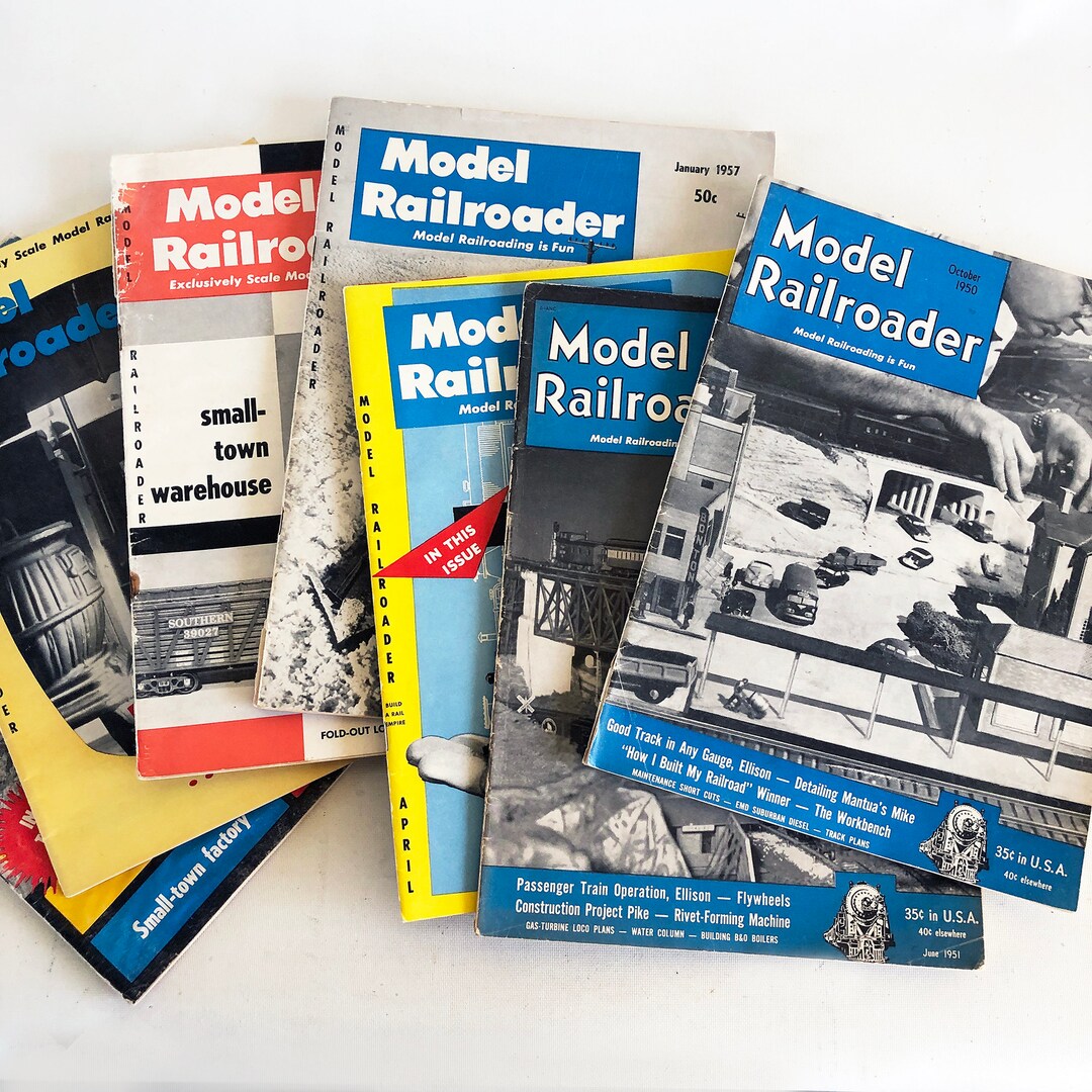 1950s Model Railroader Magazine - How to Model Railroading Magazine ...