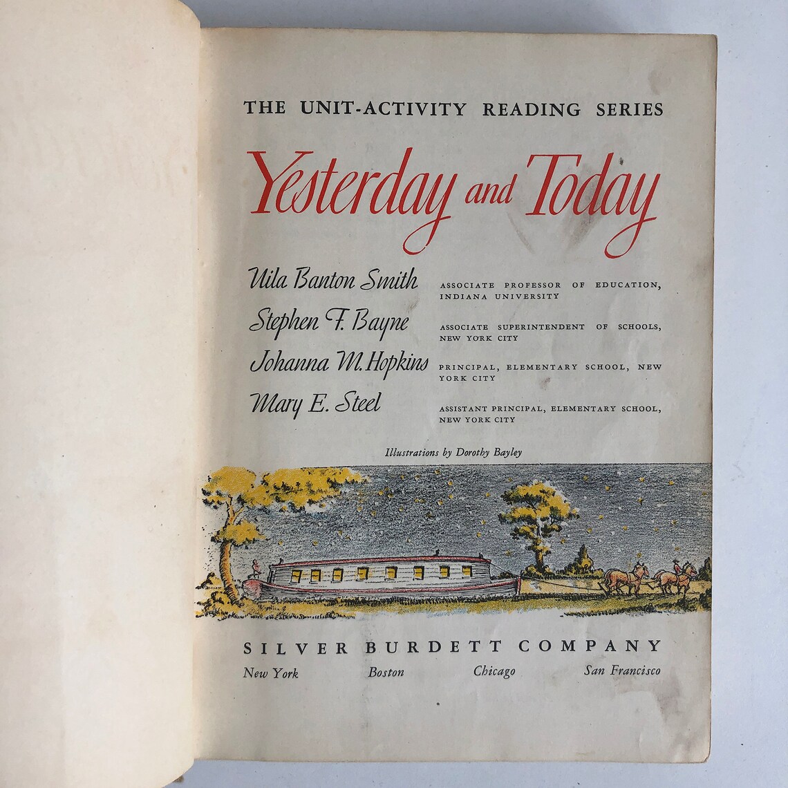 1939 Yesterday and Today Children's Reader Book the - Etsy