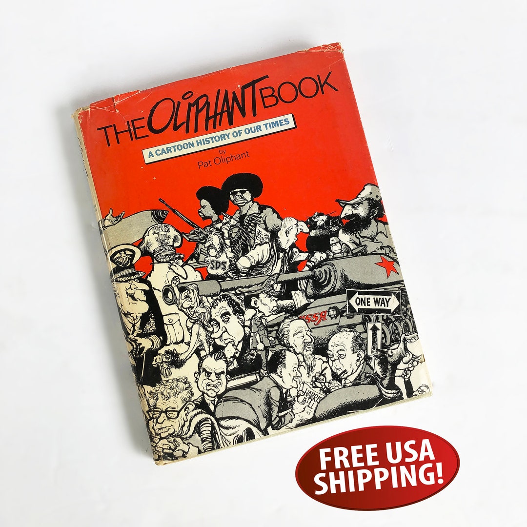 The Oliphant Book by Pat Oliphant - 1960s Political Cartoons - Etsy