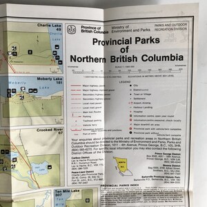 Two Vintage British Columbia Canada Tourist Maps and Brochures From ...