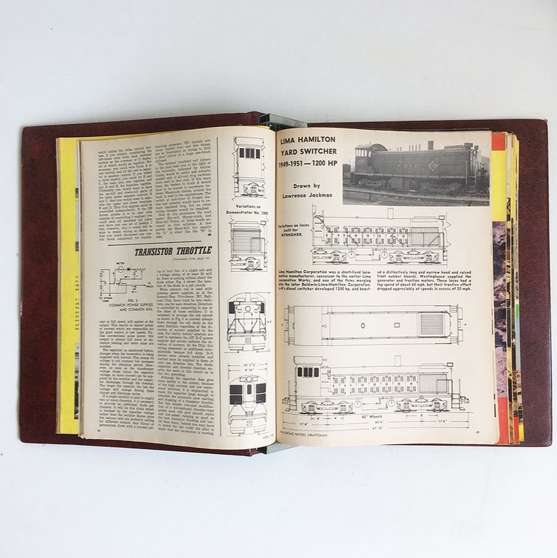 1960s-70s Railroad Model Craftsman Magazines in Binder 12 - Etsy