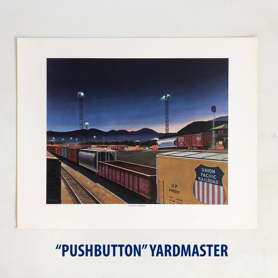 Howard Fogg Railroad Lithograph: Train & Locomotive Art Print (23" X 18 ...