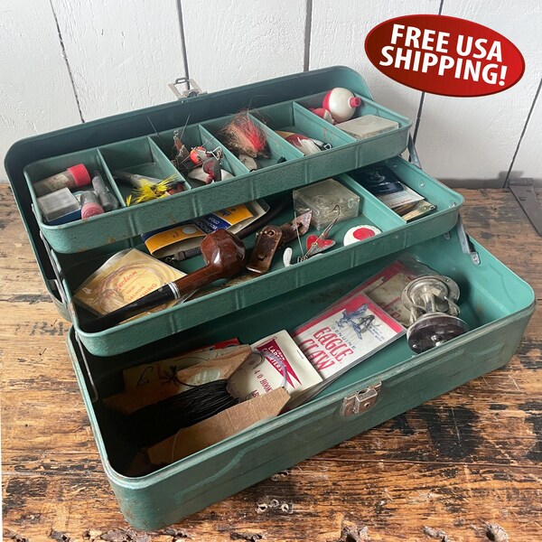 Vintage Tackle Box - Etsy