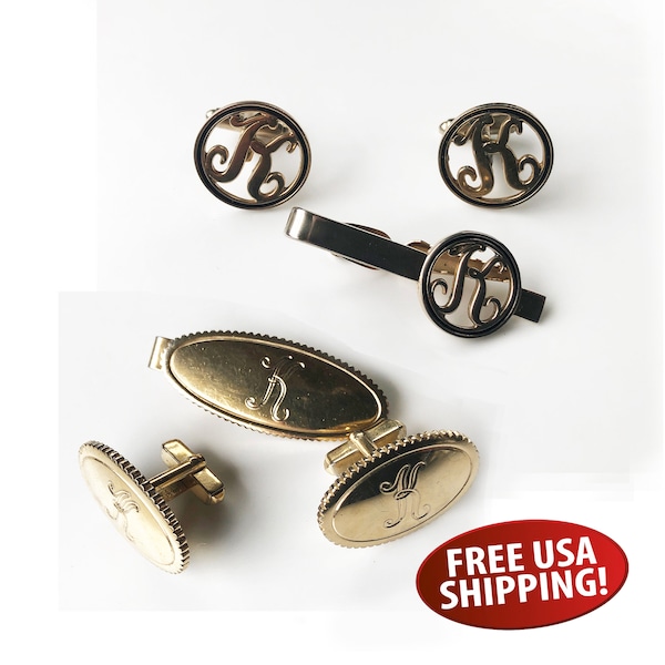 Vintage Cufflink Set - Etsy