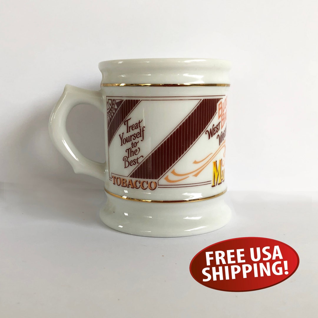 Mail Pouch Tobacco Mug, 1980s Franklin Porcelain Collectible Mug, Retro ...
