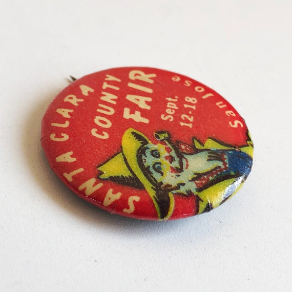 1950s Santa Clara County Fair Pin, San Jose, Californ… - Gem