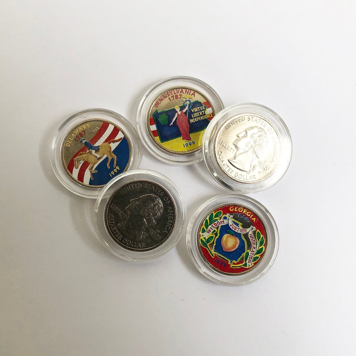 1999 Colorized State Quarter Commemorative State Quarter - Etsy