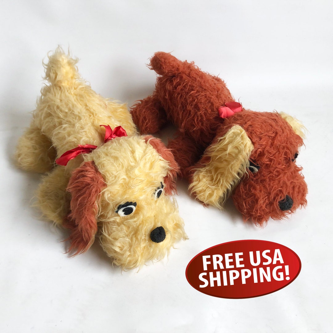 Mid Century Ka-klar Dog Plush Toy, 1950s Puppy Plush Toy, Stuffed Dog ...