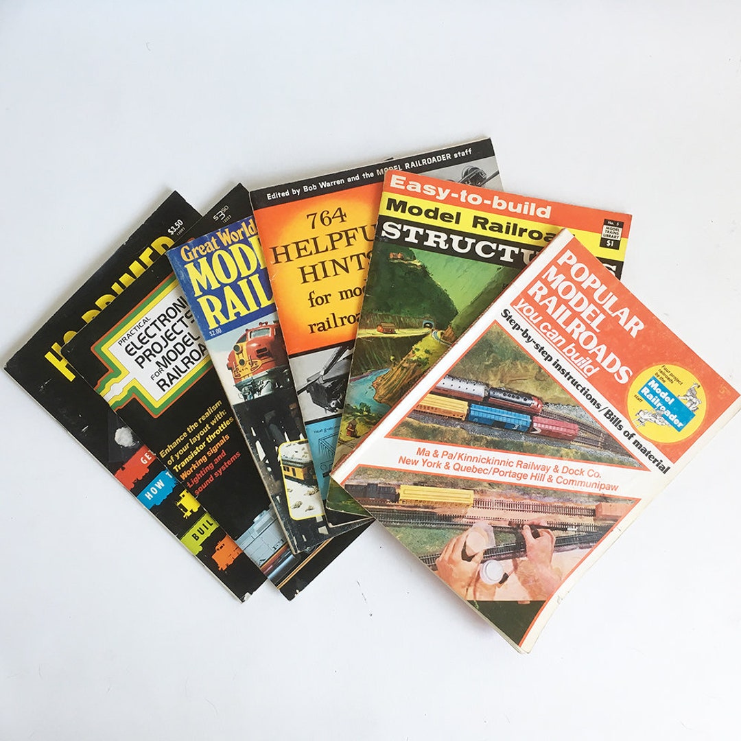 Bundle of 6 Vintage Model Railroad Books - Model Railroad How to Books ...