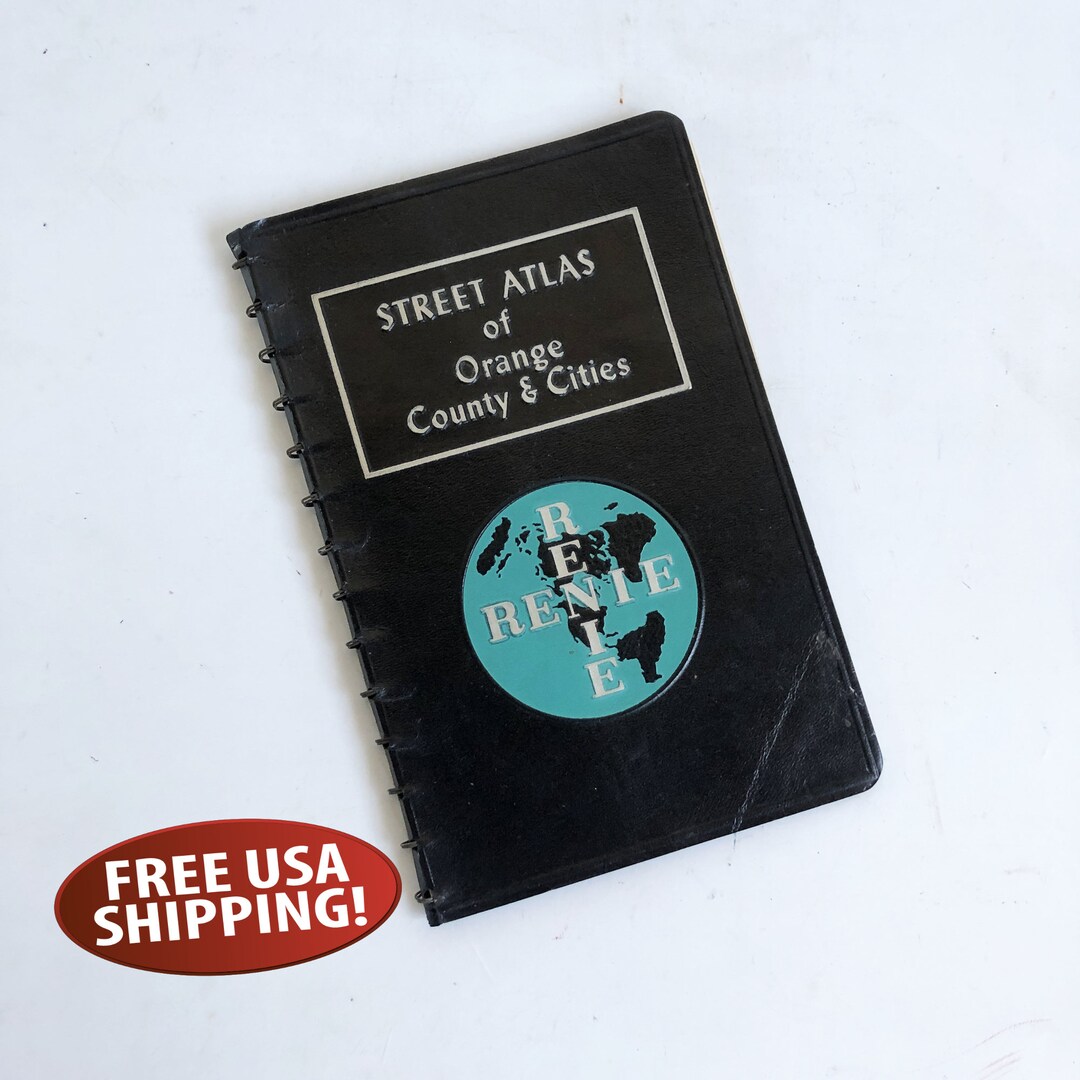 Orange County, California Street Atlas From 1965, Renie Street Atlas ...