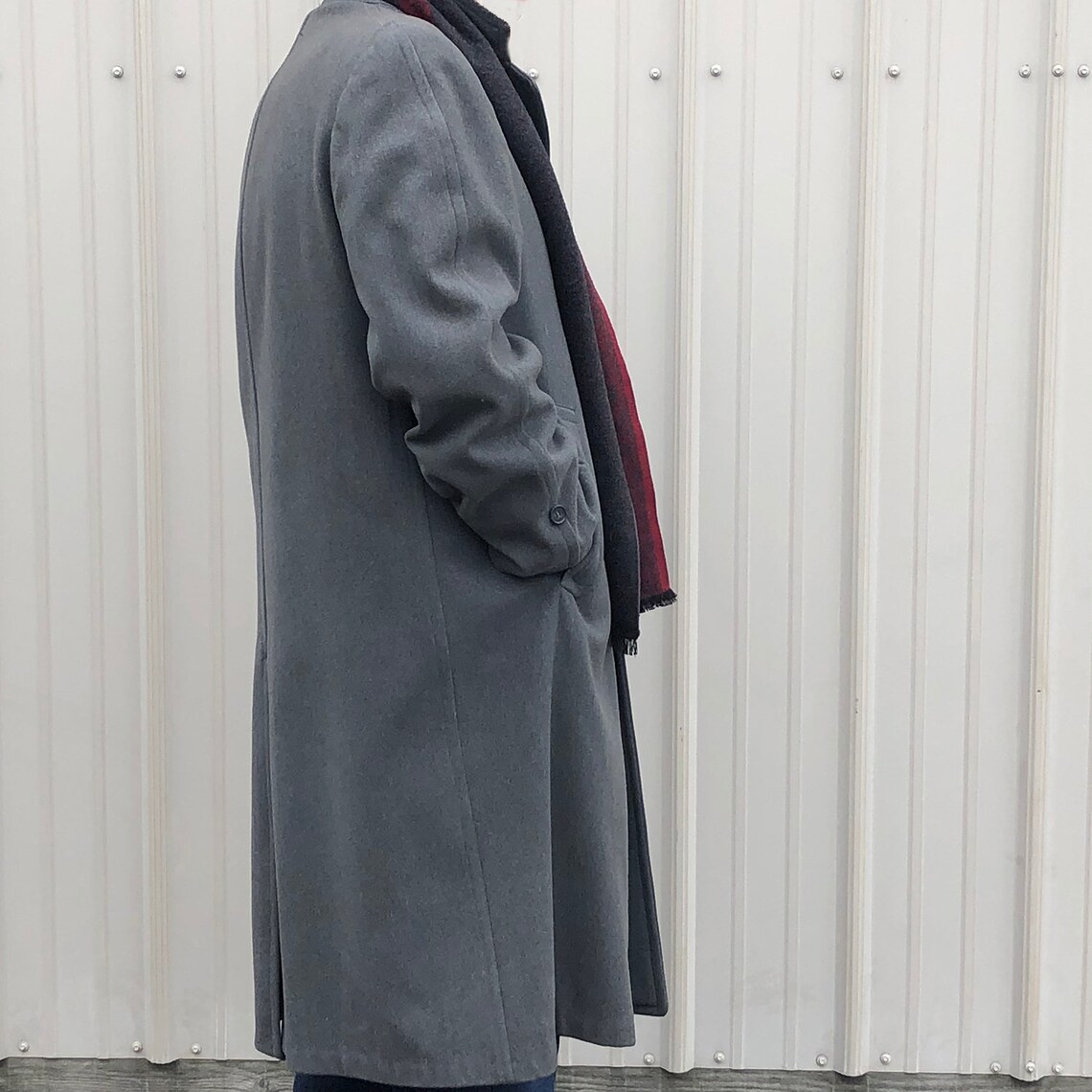 Vintage Mens Wool Cheswick Covert Cloth Overcoat Trench Coat - Etsy