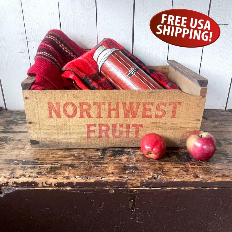 Apple Crate - Etsy
