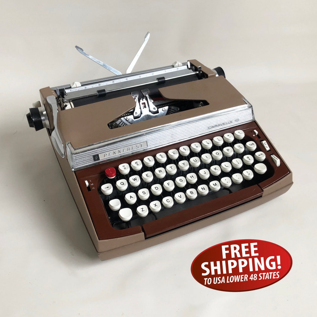 Mid-century JC Penney Penncrest Caravelle 10 Portable Typewriter With ...