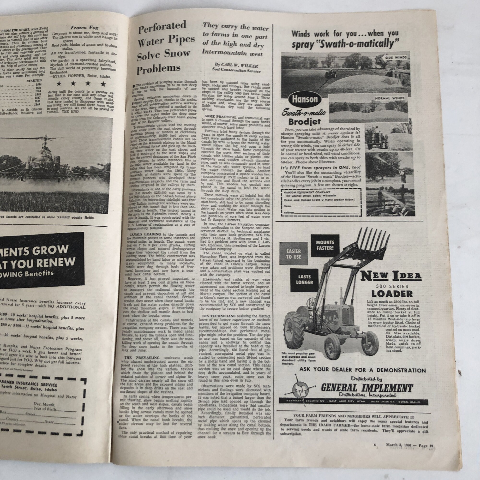 1960s Idaho Farmer Newspaper, Farmer's Magazine, Mid-century Farming ...