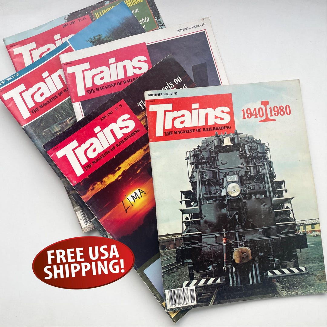 Vintage Trains Magazine - Magazine Back Issues From 1960s-1990s, Rail ...