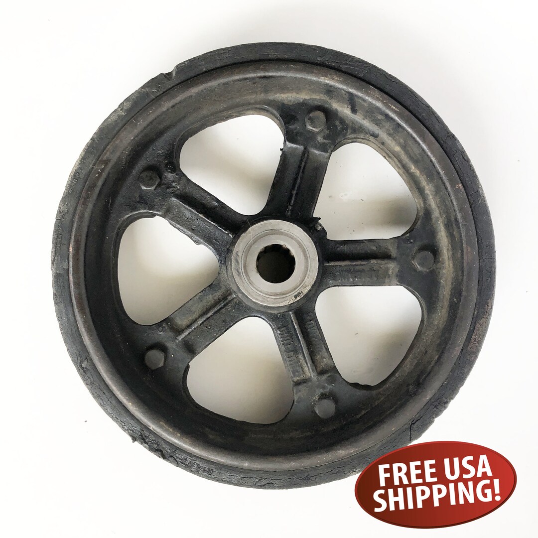 Salvaged Industrial Factory Cart Wheel From Nutting Cart, 12" Cart ...
