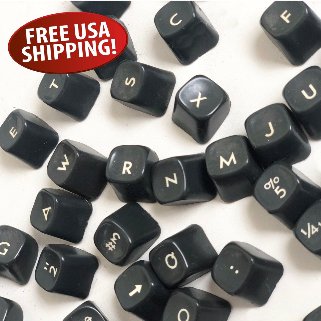 1949 Remington Rand Typewriter Keys, Salvaged Typewriter Key ...
