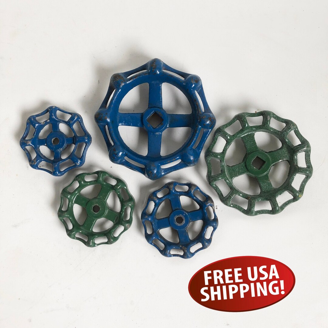 Bundle of 5 Large Spigot Handles, Valve Handles, Faucet Knobs ...
