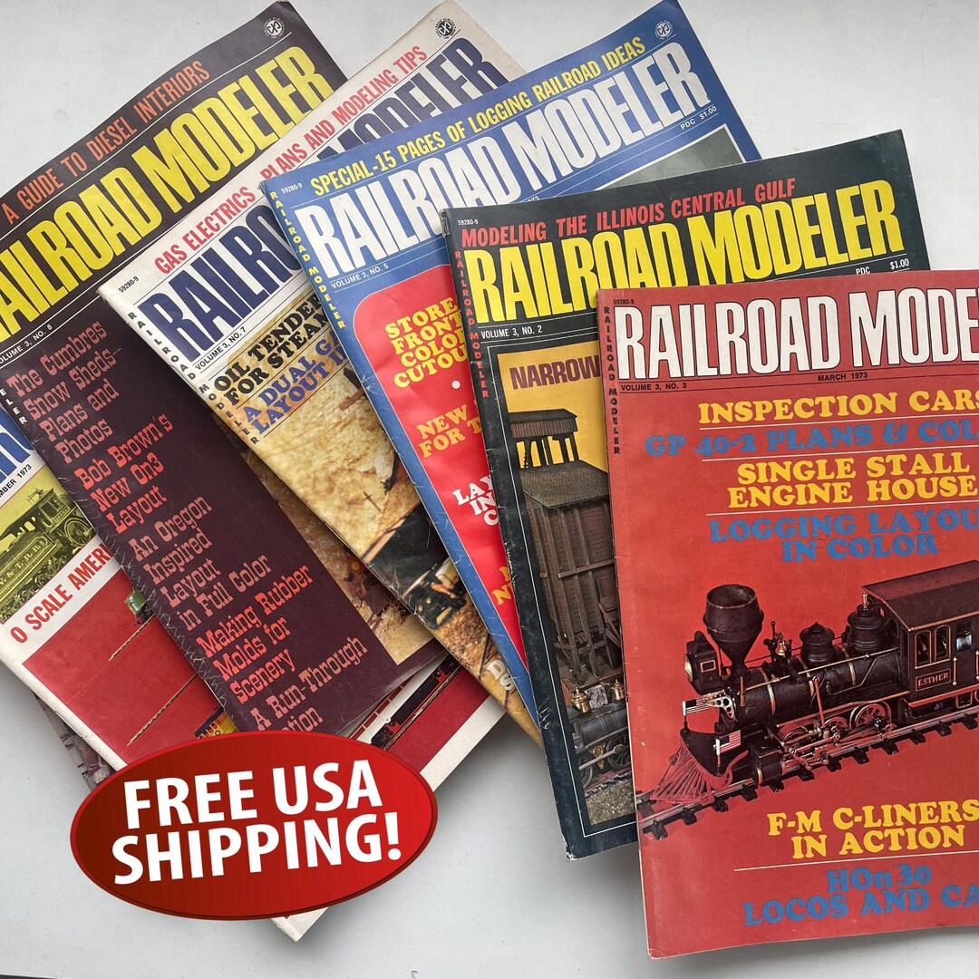 Vintage 1970s Railroad Modeler Magazine – Model Train Enthusiast - Etsy