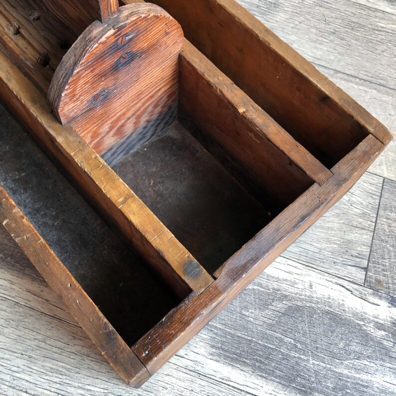 Old Rustic Homemade Tool Tote Toolbox Large Primitive Tool - Etsy
